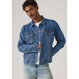 Levi's LEVI'S Herren Jeansjacke "VINTAGE FIT TRUCKER JKT"million dollar t, Gr. S, unifarben, Denim/Jeans, Obermaterial: 100% Baumwolle, Jacken, mit