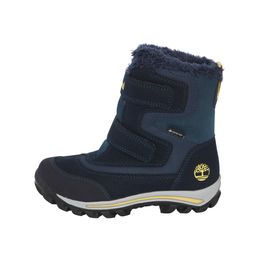Timberland Jungen Winterboots "CHILLBERGMID HOOK & LOOP GORE-TEX SNOW BOOT", Gr. 34outerspace, Leder, Schuhe, Snowboots, Winterstiefel, Winterschuhe,