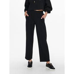 Only Damen Jogger Pants "ONLPOPTRASH-SUKI LIFE MW PANT PNT", schwarz, Gr. XS, unifarben, Sweatware, Obermaterial: 63% Viskose (LENZING ECOVERO ),