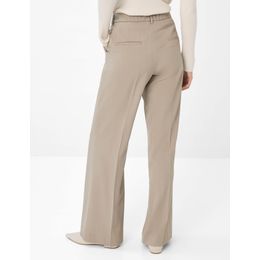Brax Damen Jogginghose "Style MAINE"taupe, Gr. 38, Web, 53% Polyester, 43% Schurwolle, 4% Elasthan, Hosen
