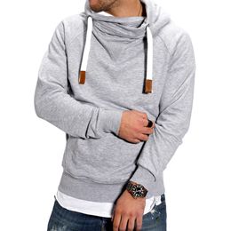 behype Herren Kapuzensweatshirt "JULES", grau, Gr. M, unifarben, 70% Baumwolle, 30% Polyester, Sweatshirts, mit hohem Kragen