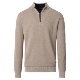 Casamoda Herren Troyer "Casamoda Stricktroyer uni"663 beige, Gr. 4XL, 100% Baumwolle, Pullover