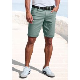 John Devin Herren Jeansshorts "5-Pocket Shorts", gr&uuml;n, Gr. 38, Denim/Jeans, Obermaterial: 98% Baumwolle, 2% Elasthan, Jeans, aus elastischer