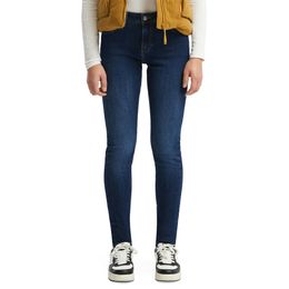 QS Damen Skinny-fit-Jeans "SADIE", blau, Gr. 34, Denim/Jeans, Obermaterial: 99% Baumwolle, 1% Elasthan, Jeans, mit Taschen