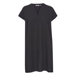 oxmo Damen Blusenkleid "Blusenkleid OXAnette", schwarz, Gr. 38, Obermaterial: 55% Vinylal PVAL. 45% Viskose CV., Kleider