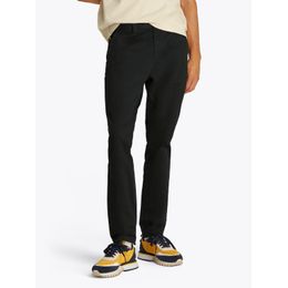 Tommy Jeans Herren Chinohose "TJM AUSTIN CHINO", schwarz, Gr. 33, Web, Obermaterial: 97% Baumwolle, 3% Elasthan, Hosen, in Unifarbe