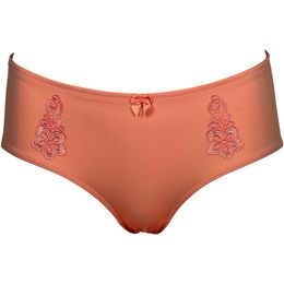 ELBRINA Damen Slip "Micro/lace", Gr. XL, orange, Microfaser, Obermaterial: 88% Polyamid, 12% Elasthan, unifarben, Unterhosen, mit Schleife, mit