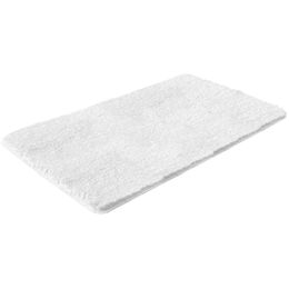 Badematte OTTO HOME, H:30mm, wei&szlig;, Polyester, Badematten, "Sanremo, Badvorleger, Badezimmer Teppich, sehr weich", Badteppich, unifarben, rechteckig,