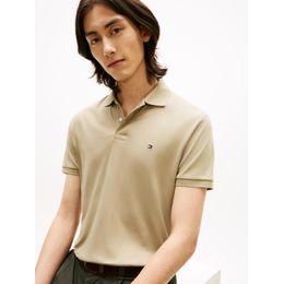 Tommy Hilfiger Herren Poloshirt "LIQUID COTTON REGULAR SEASONAL", beige, Gr. XL, Jersey, Obermaterial: 100% Baumwolle, Shirts, mit Logostickerei
