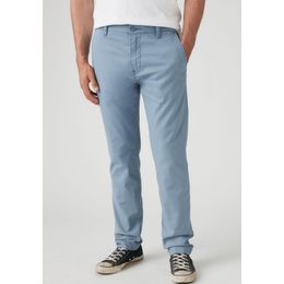 Levi's LEVI'S Herren Chinohose "Chino Taper", blau, Gr. 32, Web, Obermaterial: 70% Baumwolle, 28% Leinen, 2% Elasthan, Hosen, mit optimalem Stretchanteil