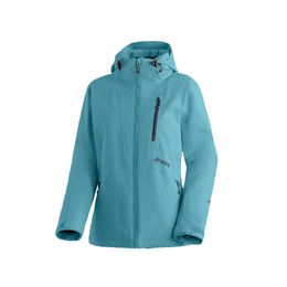Maier Sports Damen Skijacke "Straja", blau, Gr. 38, 100% Polyester, Jacken, Damen Winterjacke, wind/wasserdicht, 3 RV-Taschen und Kapuze