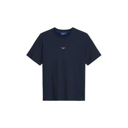 Marc O'Polo Herren T-Shirt "aus softer Bio-Baumwolle", blau, Basic, Gr. XL, MARC O'POLO DENIM, unifarben, Obermaterial: 100% Baumwolle, Shirts