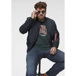 Herren Bomberjacke "MA-1 TT", blau, Gr. XXL, Alpha Industries, unifarben, Web, Obermaterial: 100% Nylon. Futter: 100% Nylon, Jacken, Kunstfaser, slim