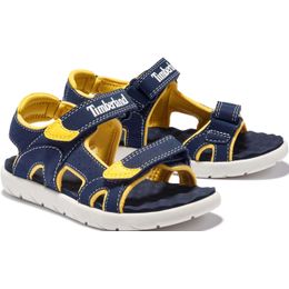 Timberland M&auml;dchen Sandale "PERKINS ROW BACKSTRAP SANDAL", Gr. 34, blau, Synthetik, Schuhe, mit Klettverschlu&szlig;