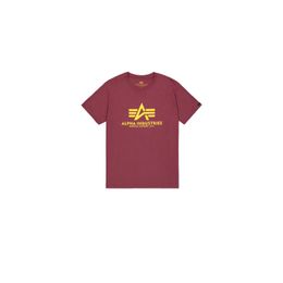 Herren T-Shirt "Basic T-Shirt BL", rot, Gr. M, Alpha Industries, Obermaterial: 100% Baumwolle, Shirts