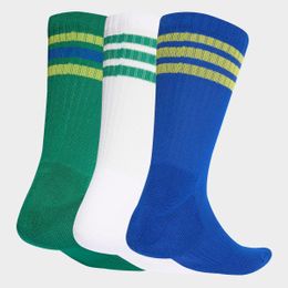 Damen Funktionssocken "3-STREIFEN, KN&Ouml;CHELLANG, MIT POLSTERUNG, 3ER-PACK", adidas Performance, Gr. S, bunt, Obermaterial: 59% Baumwolle, 37%