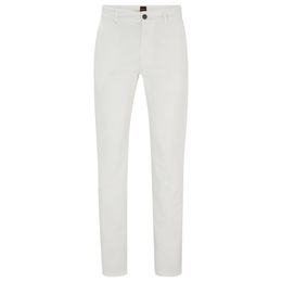 BOSS Orange Herren Chinohose "Slim-fit"natural106, Gr. 34, Web, Obermaterial: 97% Baumwolle, 3% Elasthan, Hosen, Aus komfortabler Stretch-Baumwolle