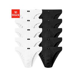 H.I.S. H.I.S Herren Slip "Herren Minislip", Gr. 3, schwarz-wei&szlig;, Jersey, Obermaterial: 95% Baumwolle, 5% Elasthan, unifarben, Unterhosen, in Baumwoll-Mix