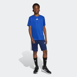 Jungen Trainingsanzug "TRAIN ESSENTIALS 3-STREIFEN KIDS -SET", wei&szlig;, Gr. 164, adidas Sportswear, Obermaterial: 100% Polyester, Sportanz&uuml;ge