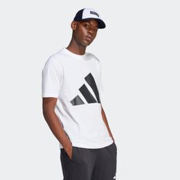 Herren T-Shirt "ESSENTIALS BIG LOGO", schwarz-wei&szlig;, Gr. S, adidas Sportswear, Obermaterial: 100% Baumwolle, Shirts, klassische Silhouette, mit