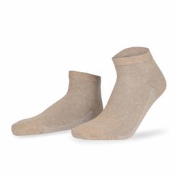 Hudson Herren Sneakersocken "Sneaker Dry Cotton", Gr. 43, beige, Obermaterial: 67% Baumwolle CO. 24% Polypropylen PP. 7% Polyamid PA. 2% Elasthan
