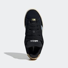 Damen Sneaker "GRAND COURT ALPHA 00S", adidas Sportswear, Gr. 38, schwarz, Leder, Synthetik, Textil, Schuhe, Design inspiriert vom adidas Campus 00