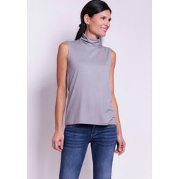 Seidel Moden Damen Tanktop, grau, Gr. 48, unifarben, Jersey, Obermaterial: 95% Viskose, 5% Elasthan, Tops, MADE IN GERMANY