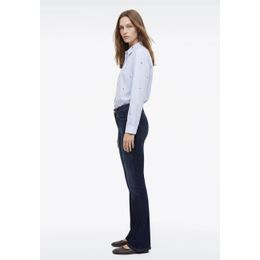 Mavi Damen Langarmbluse "LONG SLEEVE WOVEN SHIRT", blau, Gr. XS, Jacquardmuster, 100% Baumwolle, Blusen, Bluse Langarm