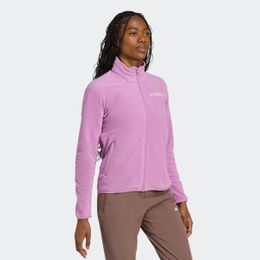 adidas terrex Damen Fleecejacke "MULTI ESSENTIALS", rosa, Gr. XXL, Obermaterial: 100% Polyester, Jacken