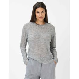 Brax Damen Strickpullover "Style LESLEY", grau, Gr. 36, Strick, 34% Wolle, 32% Polyamid, 22% Polyester, 12% Alpaka, Pullover