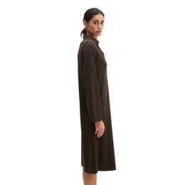 Marc O'Polo MARC O'POLO Damen Jerseykleid "aus flie&szlig;endem Soft-Touch-Jersey", braun, Gr. L, unifarben, Obermaterial: 68% Viskose, 32% Polyester, Kleider