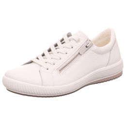 Legero Damen Sneaker "TANARO 5.0", Gr. 42, wei&szlig;, Nappaleder, unifarben, Schuhe, Komfortschuh, Freizeitschuh, Schn&uuml;rschuh mit Rei&szlig;verschluss