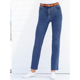 Casual Looks Damen 5-Pocket-Jeans, blau, Gr. 235, unifarben, 98% Baumwolle, 2% Elasthan, Jeans