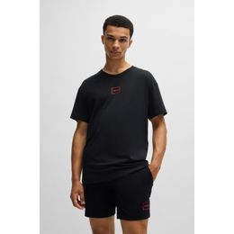 HUGO UNDERWEAR Herren T-Shirt "Laze T-Shirt", Gr. S, schwarz, Jersey, Obermaterial: 95% Baumwolle, 5% Elasthan, unifarben, Shirts, mit