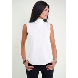 Seidel Moden Damen Tanktop, wei&szlig;, Gr. 48, unifarben, Jersey, Obermaterial: 96% Viskose, 4% Elasthan, Tops, MADE IN GERMANY