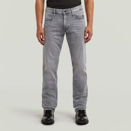 G-Star Raw G-STAR Herren Straight-Jeans "Mosa Straight", grau, Gr. 33, Denim/Jeans, Obermaterial: 98% Baumwolle, 2% Elasthan, Jeans, mit hellen N&auml;hten