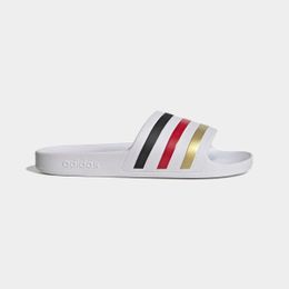 Damen Badesandale "AQUA ADILETTE", adidas Sportswear, Gr. 43cloud wei&szlig;, core schwarz, gold metallic, Synthetik, Schuhe