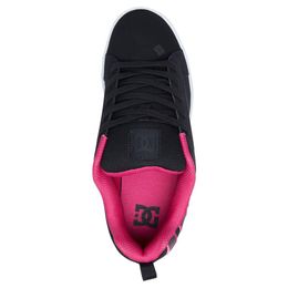 DC Shoes Damen Sneaker "Court Graffik", Gr. 10,5, pink, Obermaterial:55, 91% Leder, 38, 75% Synthetik, 5, 34% Polyester., Schuhe