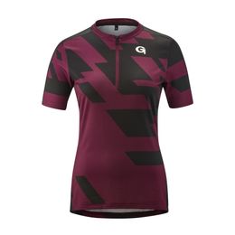 Gonso Damen Radtrikot "BESAGNO", lila, Gr. 42, 92% Polyester (Recycelt), 8% Elastan, Trikots, Leicht, schnell trocknend, optimaler