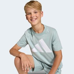 M&auml;dchen T-Shirt "ESSENTIALS KIDS"wonder sage, wei&szlig;, Gr. 152, adidas Sportswear, Obermaterial: 100% Baumwolle, Shirts, f&uuml;r Kinder und Teens, mit