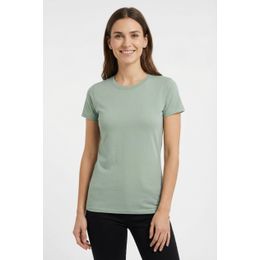 Damen Rundhalsshirt "Lady Fit Premium", wei&szlig;, Basic, Gr. L, Fruit of the Loom, unifarben, Single Jersey, Obermaterial: 100% Baumwolle, Shirts