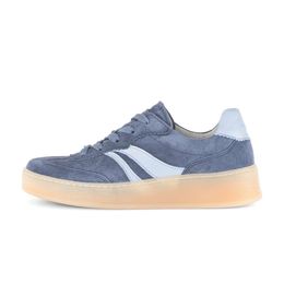 Gabor Damen Sneaker "Sneaker low", Gr. 38, blau, Schuhe