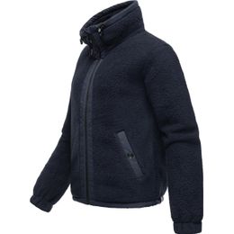 Ragwear Damen Sweatjacke "Nordicka", blau, Gr. XXL, Fleece, Obermaterial: 100% Polyester. Innenfutter: 100% Polyester, Sweatjacken, Sportliche