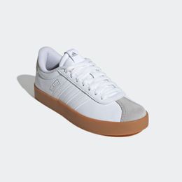 Damen Sneaker "VL COURT 3.0", adidas Sportswear, Gr. 39, wei&szlig;, Leder, Synthetik, Schuhe, inspiriert vom Design des adidas samba