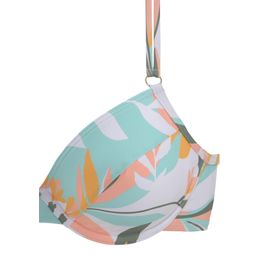 Sunseeker Damen B&uuml;gel-Bikini "Allis", gelb, Gr. 40, bedruckt, Microfaser, Microfaser, Bikini-Sets, mit kleinen Zierringen am Top