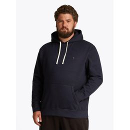 Tommy Hilfiger Big & Tall Herren Sweatshirt "BT-ESSENTIAL FLEECE HOODY-B", blau, Gr. 4XL, TOMMY HILFIGER BIG & TALL, unifarben, Sweatware, Obermaterial: 60% Baumwolle, 40%