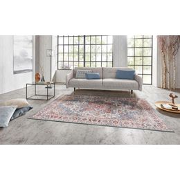 Teppich Hanse Home, B:200cm H:5mm L:290cm, blau, Polyester, Wohnzimmer, Teppiche, "Anthea", Orientalisch, L&auml;ufer, Vintage, Wohnzimmer, Schlafzimmer,