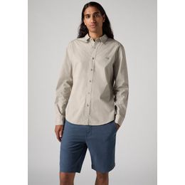 Levi's LEVI'S Herren Jeanshemd "BATTERY HM SHIRT SLIM", grau, Gr. S, Denim/Jeans, Obermaterial: 98% Baumwolle, 2% Elasthan, Hemden, mit Logobadge