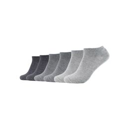 s.Oliver Herren Sneakersocken "originals", Gr. 43, grau, Baumwollmischung, meliert, Socken, mit weichem Bund