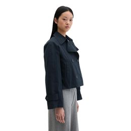 Marc O'Polo MARC O'POLO Damen Outdoorjacke "aus Organic Cotton-Twill", blau, Gr. 42, unifarben, Obermaterial: 100% Baumwolle, Jacken
